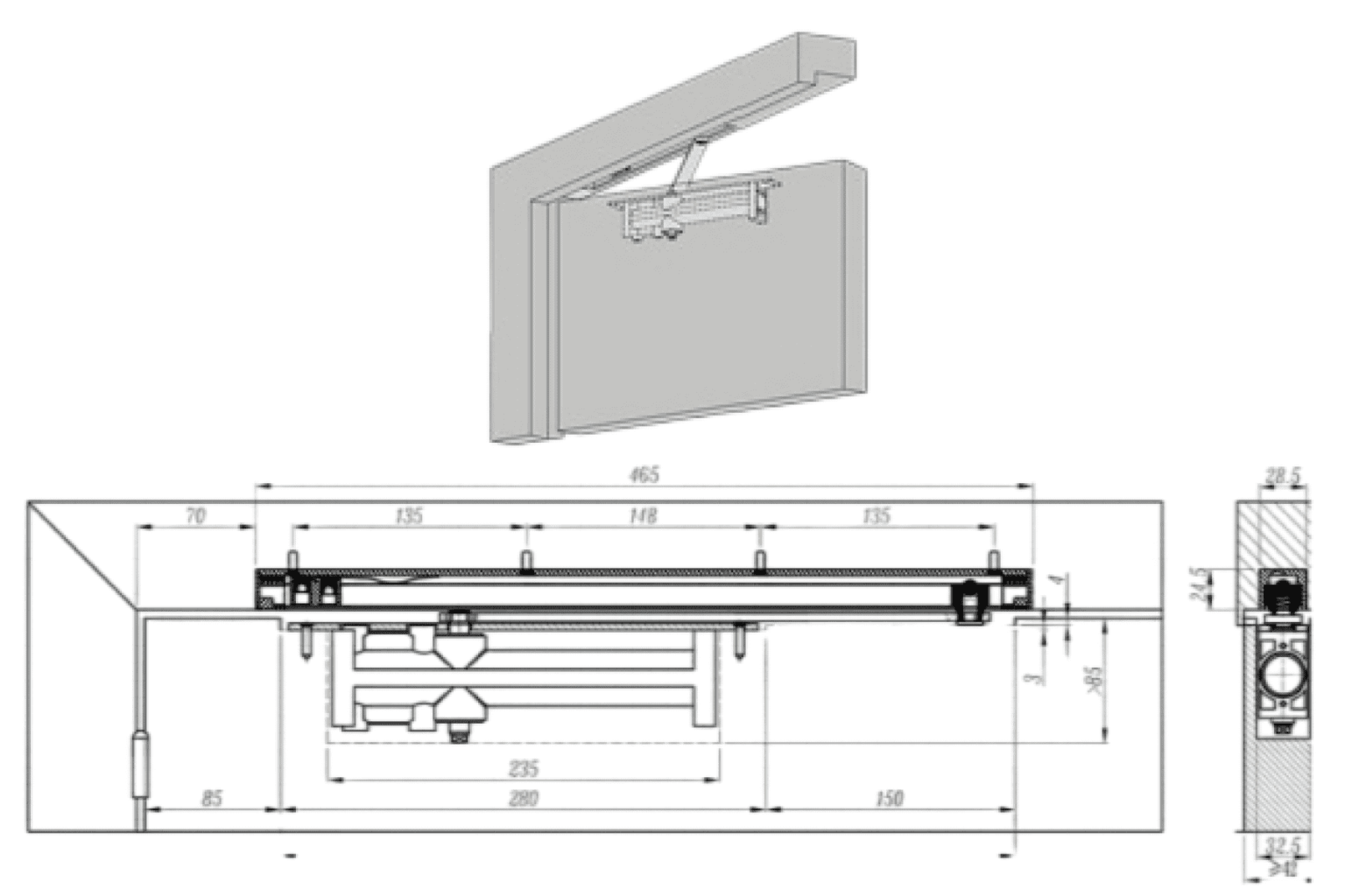 Concealed Door Closer - Door Closer Manufacturer In China Since 2006